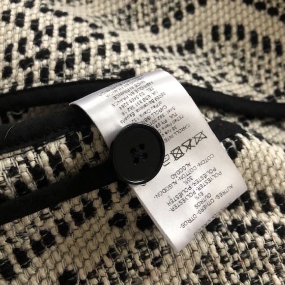 Caroll Paris | Jackets & Coats | Caroll Paris Cottonwool Blend Black ...